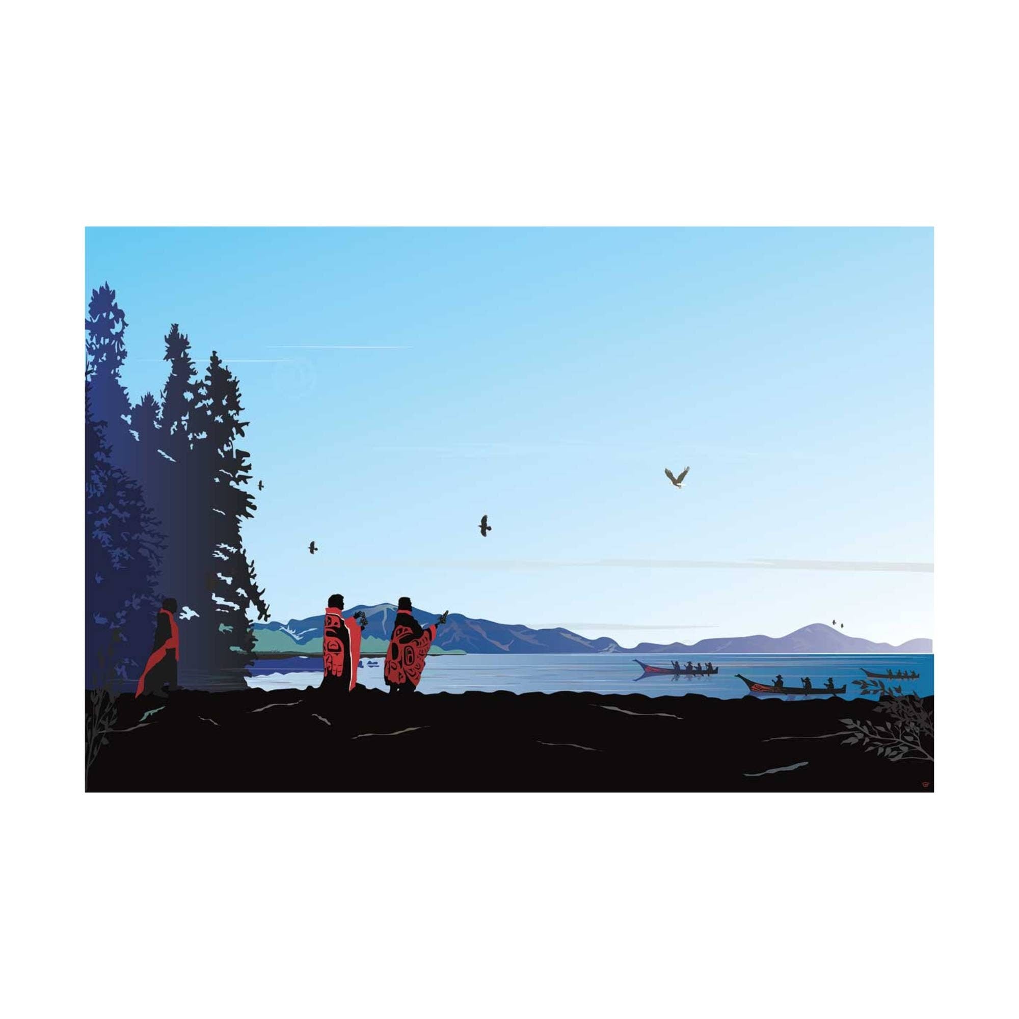 Welcoming By Mark Preston, Indigenous Art Print, First Nations, Native ...
