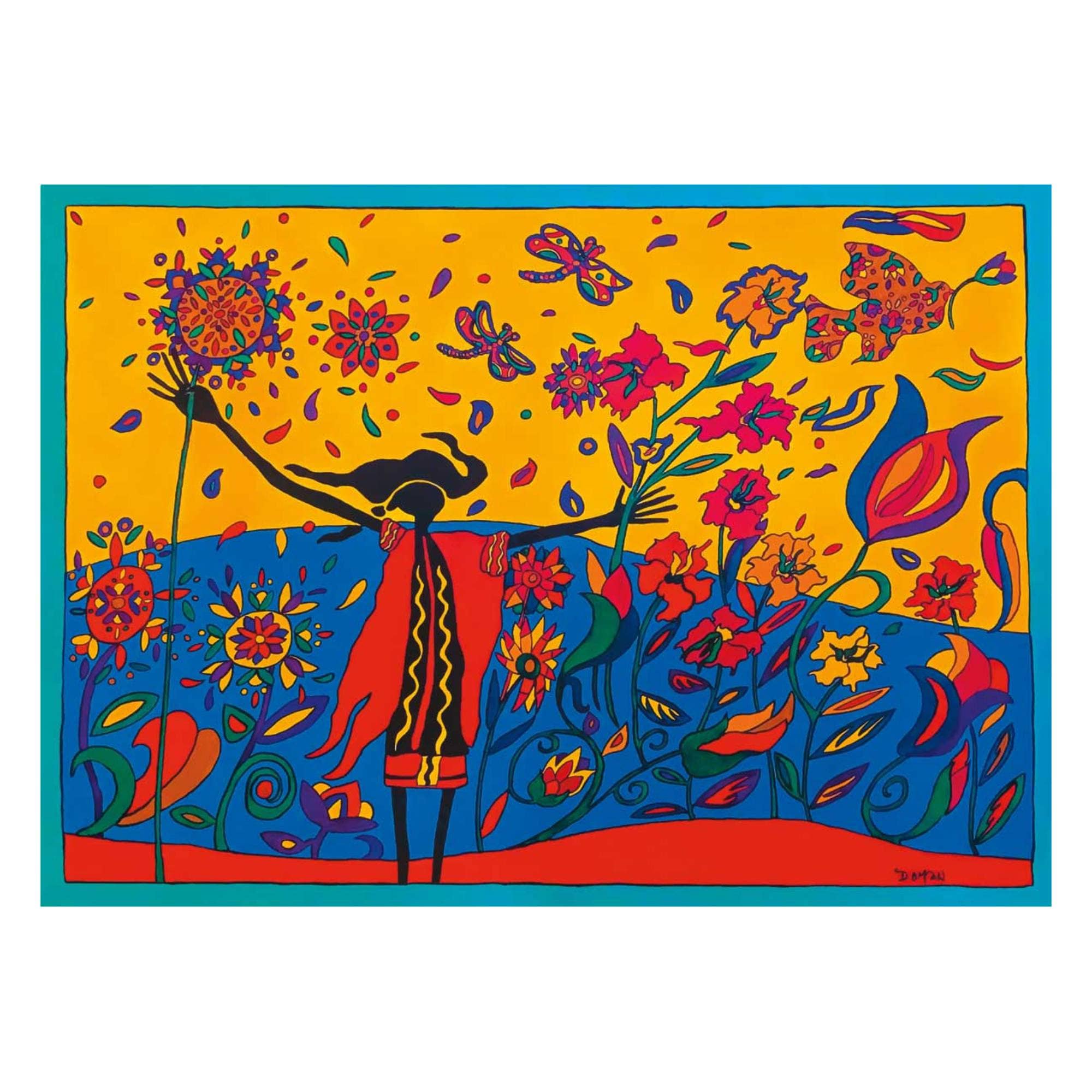 Wild Exuberance by Dawn Oman Indigenous Art Print, First Nations, Méti ...