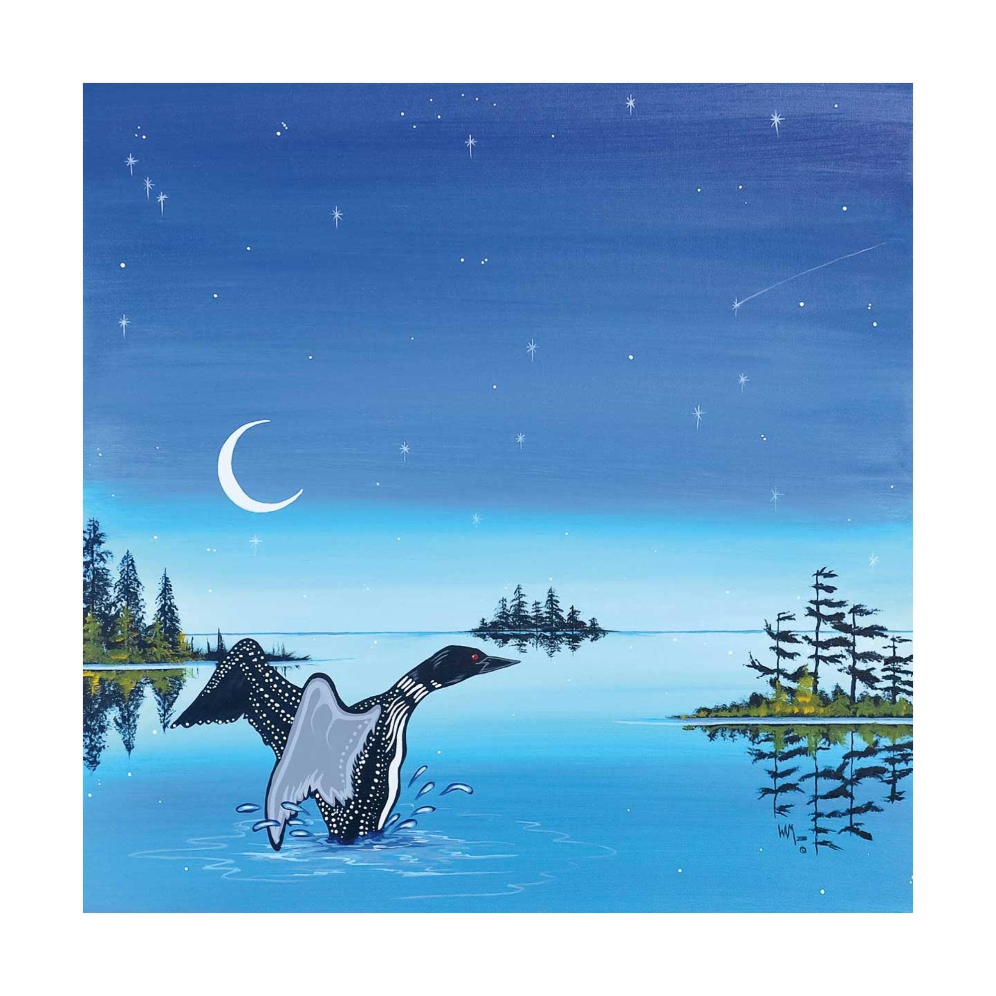 Loon Spirit By William Monague, Indigenous Art Print, First Nations, O ...