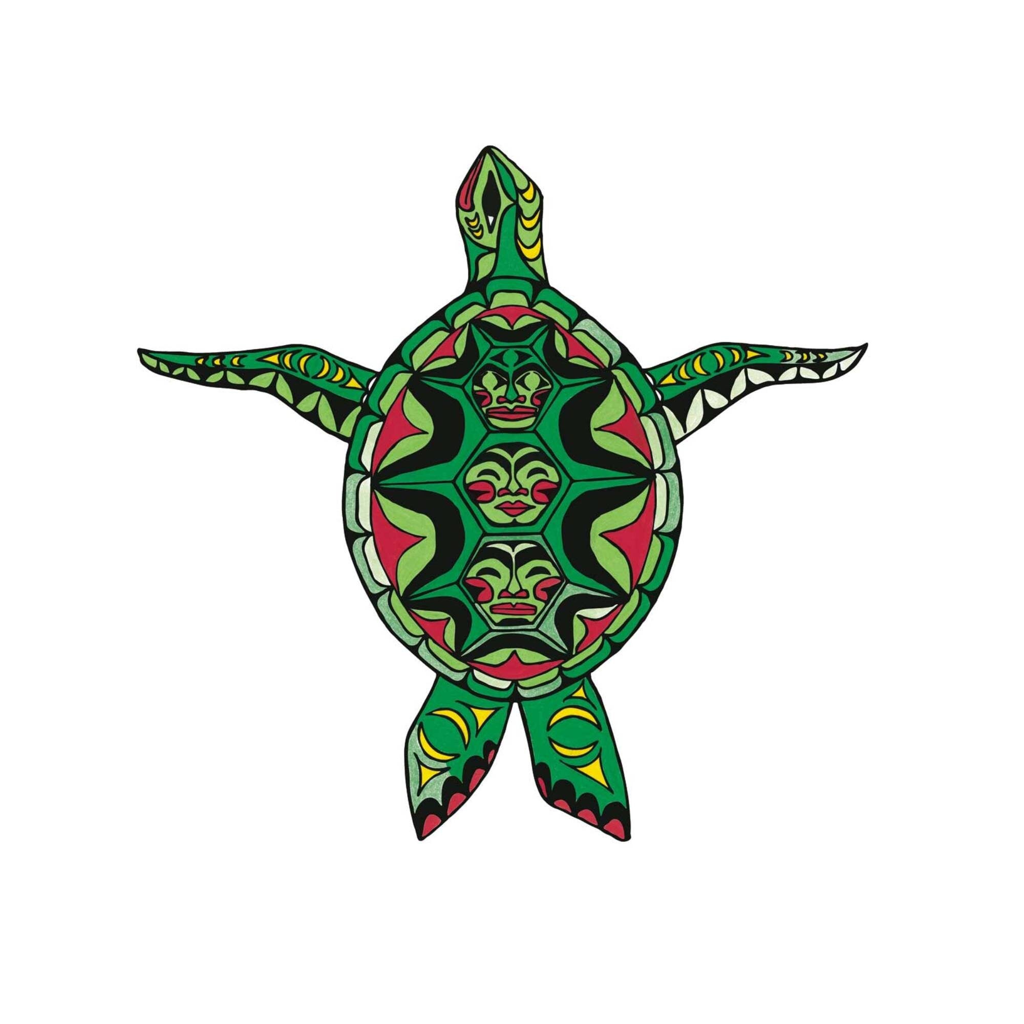 Turtle by Angela Kimble, Indigenous Art Print, First Nations, Native A ...
