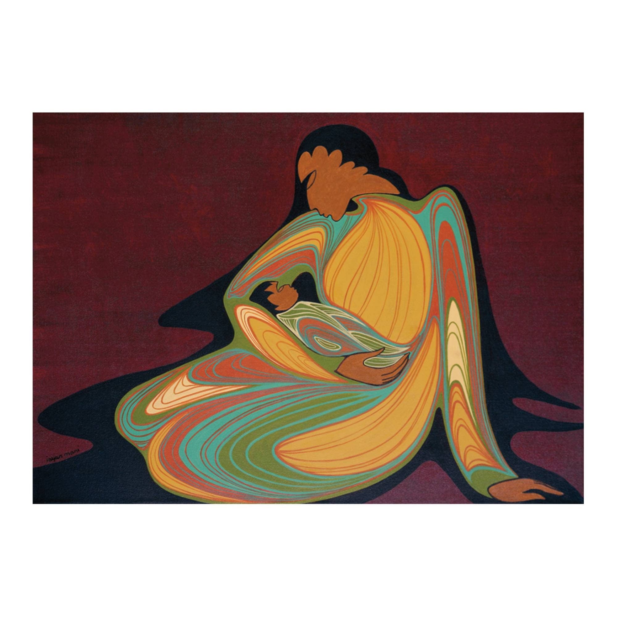 Mother & Child by Maxine Noel, Indigenous Art Print, First Nations, Na ...