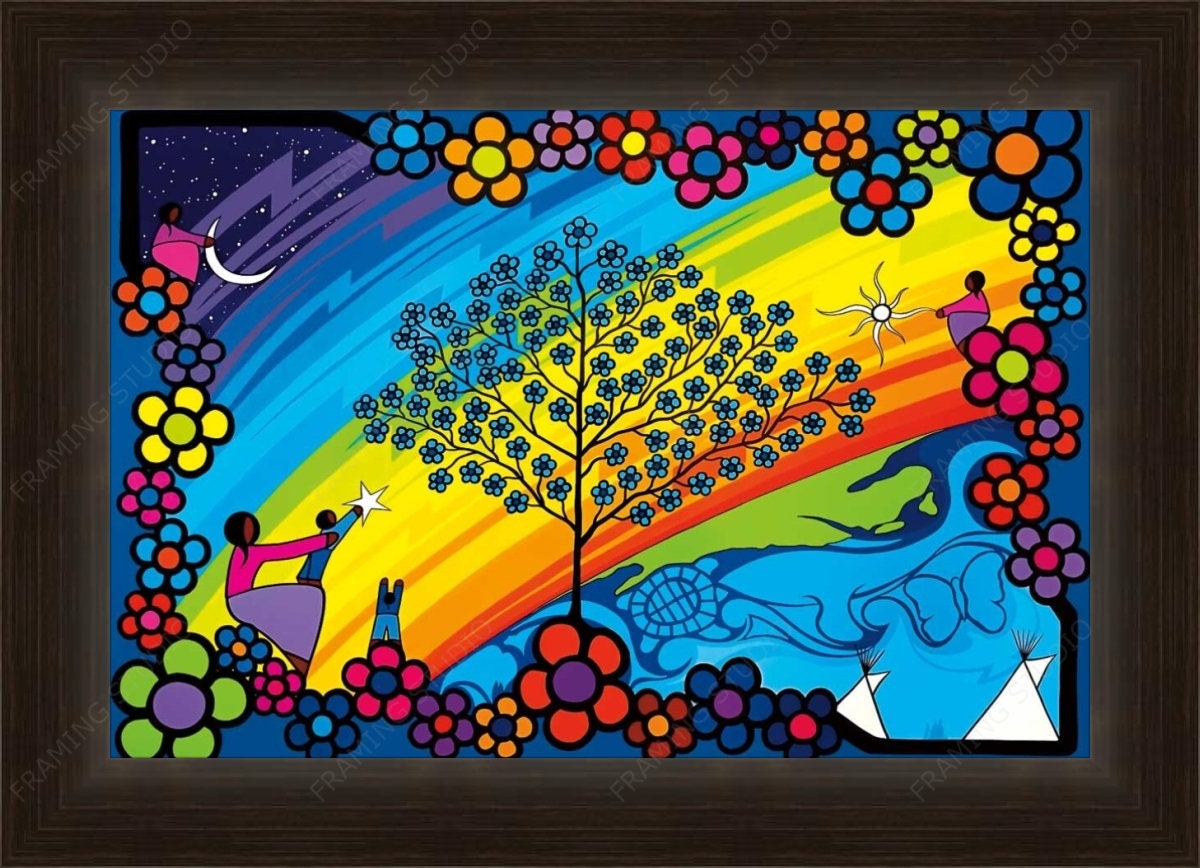 World Life By Kevin Pee-Ace, Indigenous Art Print, First Nations, Nati ...